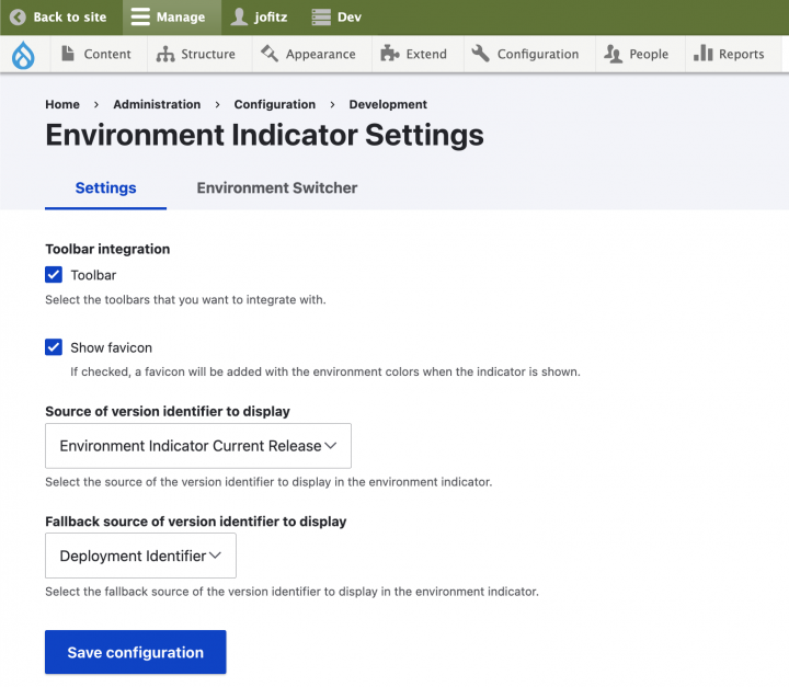 Useful modules: Environment Indicator | jofitz